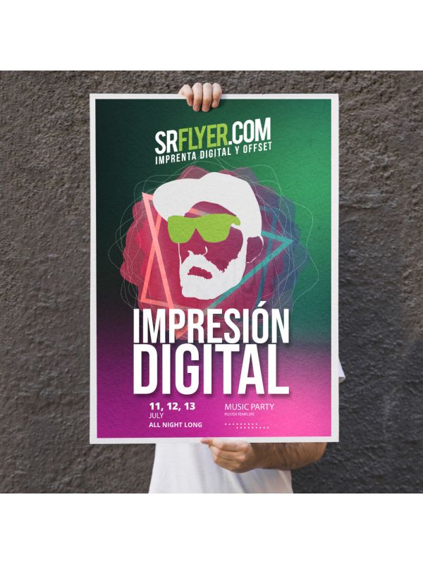 Impresión de carteles y posters desde 5 unidades | srflyer.com